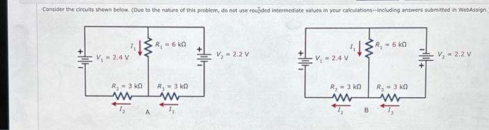 Consider the circuits shown below. (Due to the nature | Chegg.com