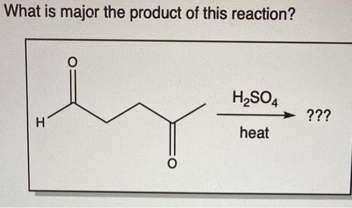 Solved What is major the product of this reaction? O H2SO4 | Chegg.com