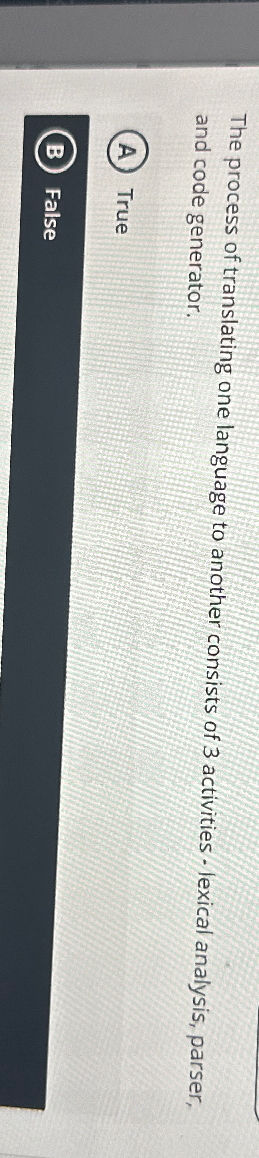Solved The process of translating one language to another | Chegg.com