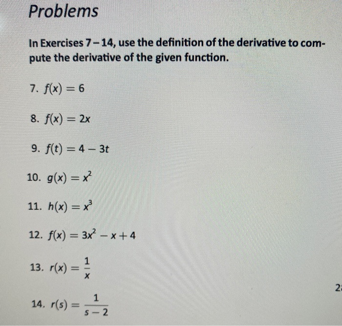 Solved Problems In Exercises 7-14, use the definition of the | Chegg.com