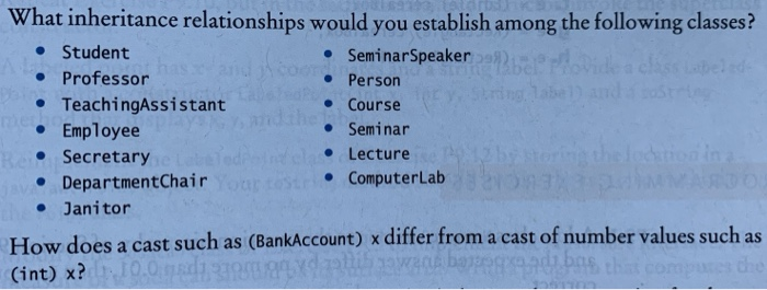 Solved - R9.7 Draw an inheritance diagram that shows the | Chegg.com