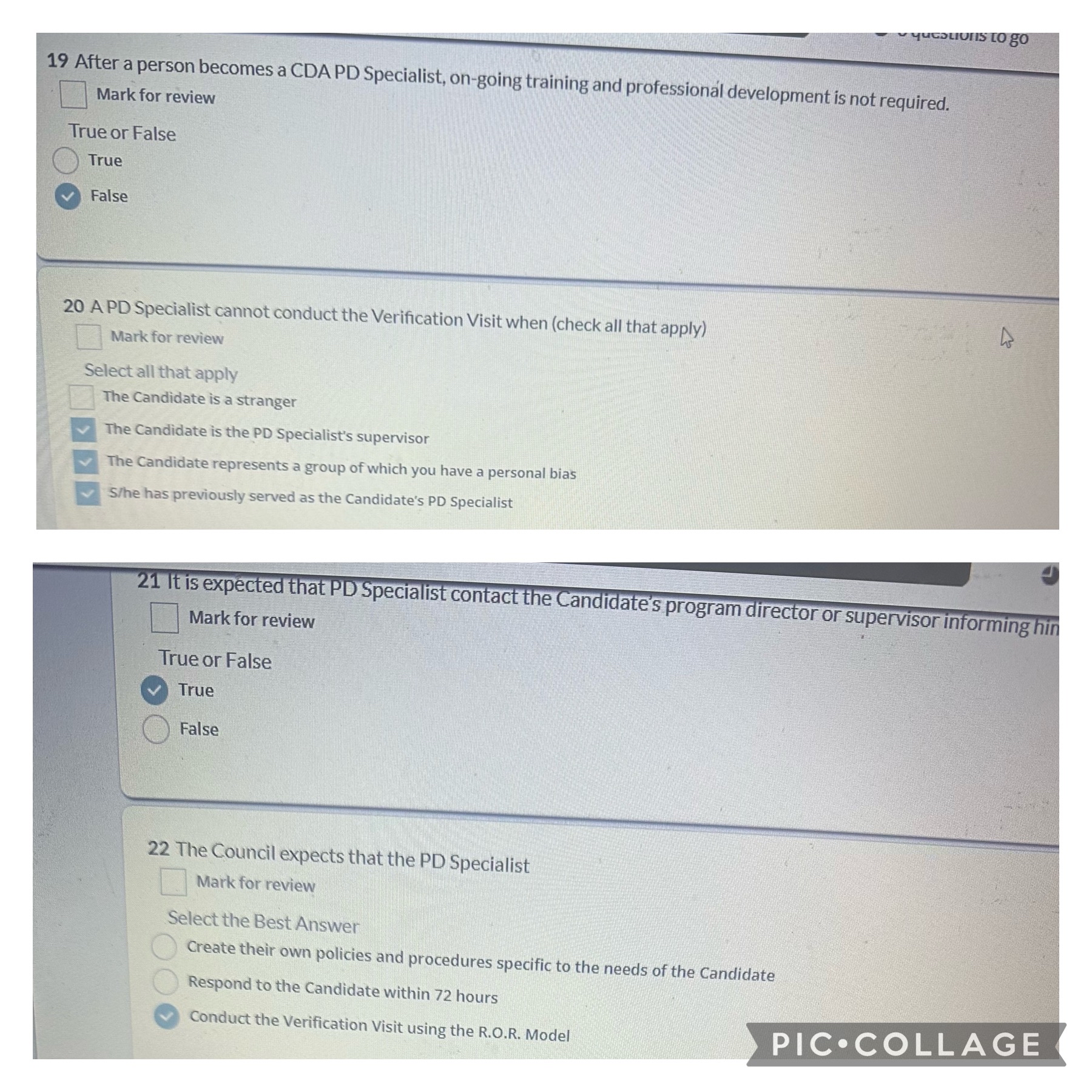 Solved 19 ﻿After a person becomes a CDA PD Specialist, | Chegg.com