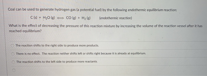 Solved Coal can be used to generate hydrogen gas (a | Chegg.com
