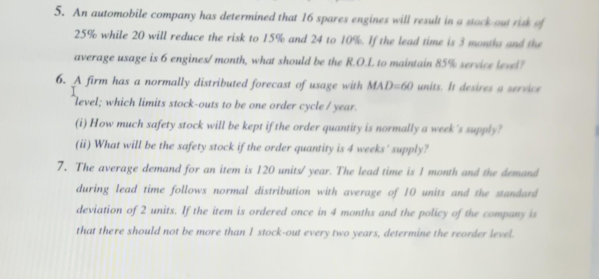 Solved 5. An automobile company has determined that 16 | Chegg.com