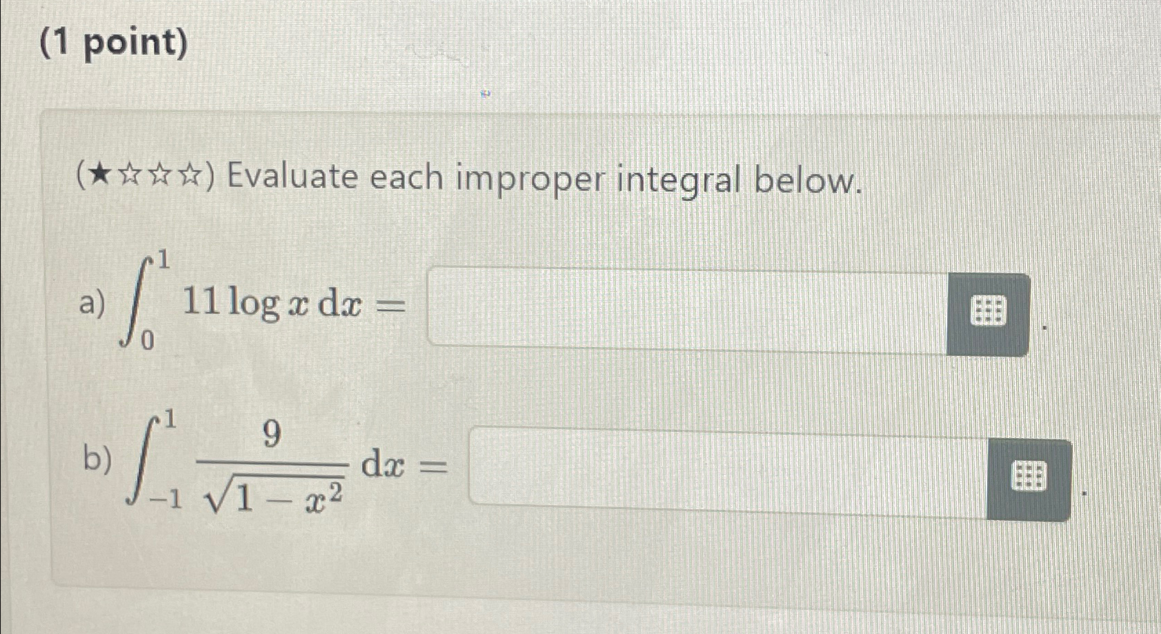 Solved Evaluate each improper integral | Chegg.com
