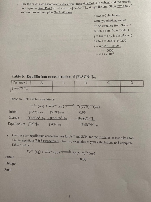 Solved Data Sheet & Calculations. Part I: For this part of | Chegg.com