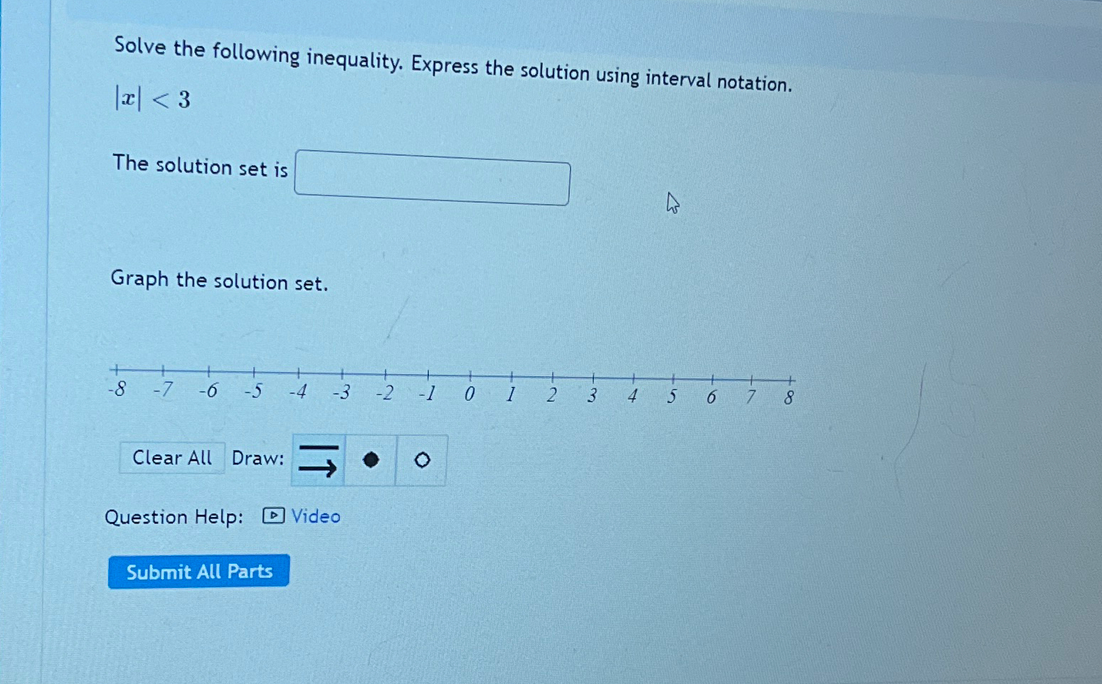 Solved Solve the following inequality. Express the solution | Chegg.com