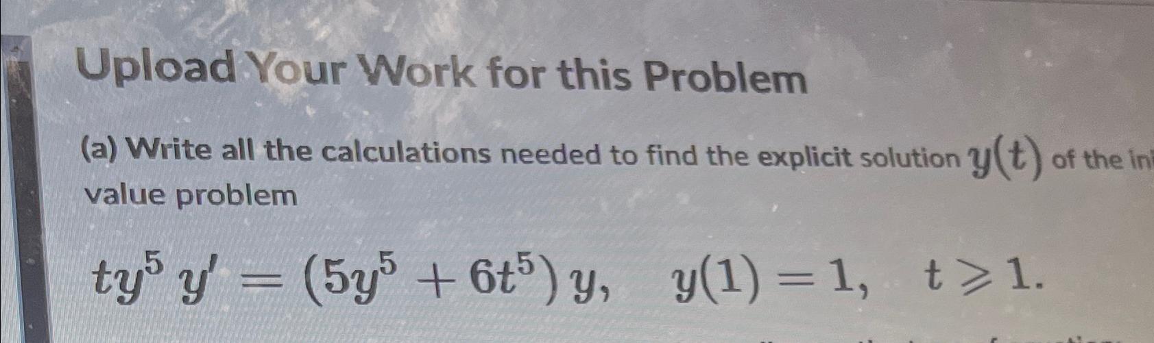 Solved Upload Your Work for this Problem(a) ﻿Write all the | Chegg.com