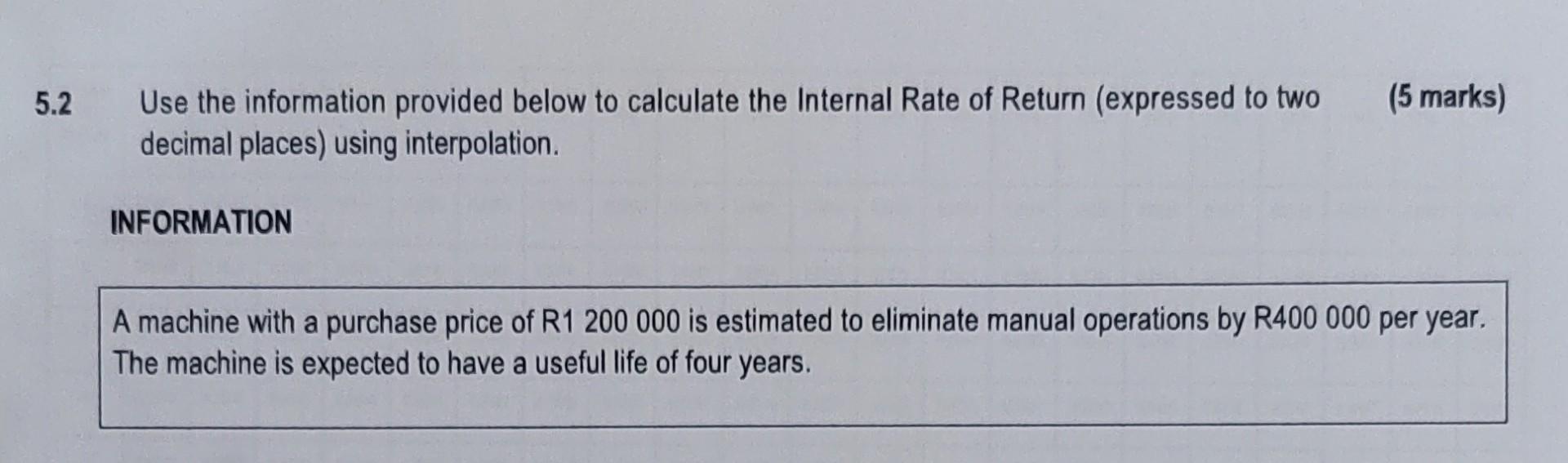 Solved Use the information provided below to calculate the | Chegg.com