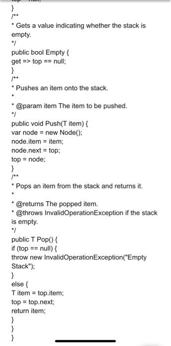 Solved Modify the LLStack class (the original code is below) | Chegg.com
