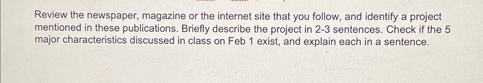 Solved Review the newspaper, magazine or the internet site | Chegg.com