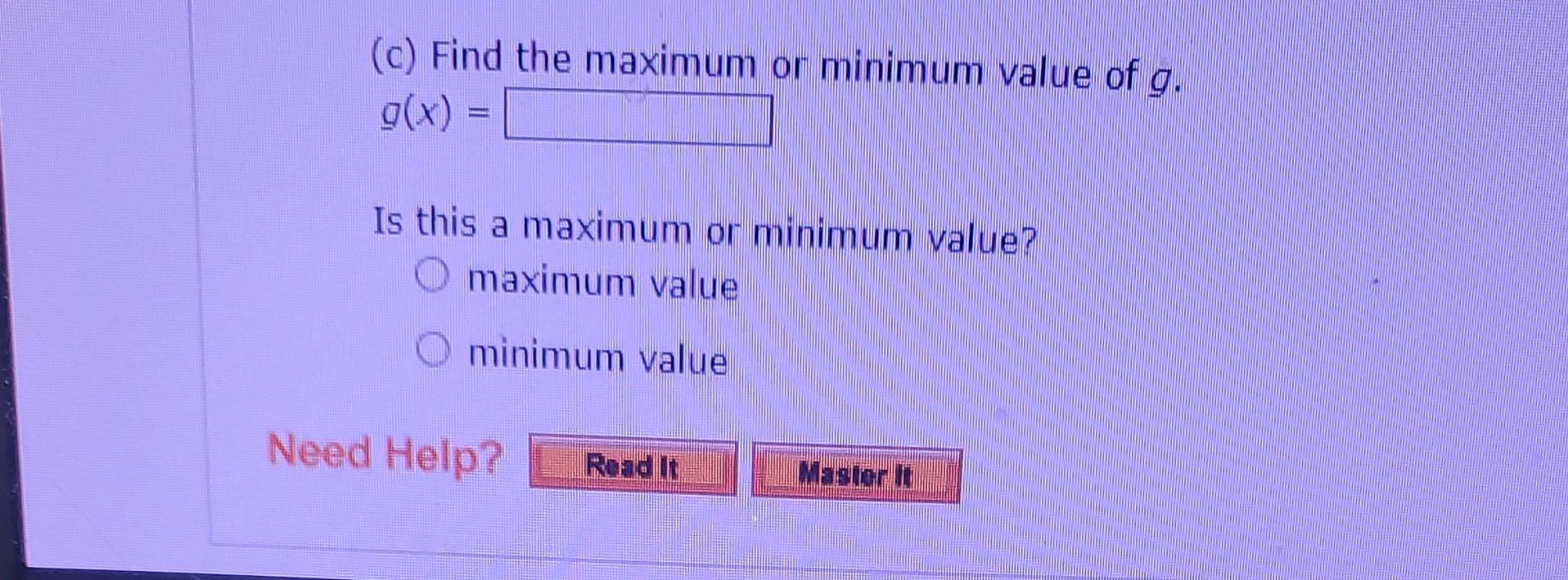 Solved A quadratic function g is given. g(x)=2x2+8x+14 (a) | Chegg.com
