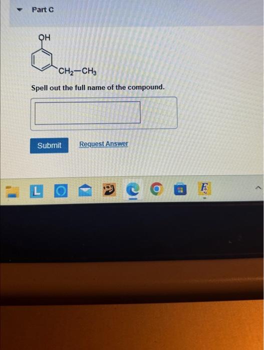 Solved Spell out the full name of the compound. Spell out | Chegg.com
