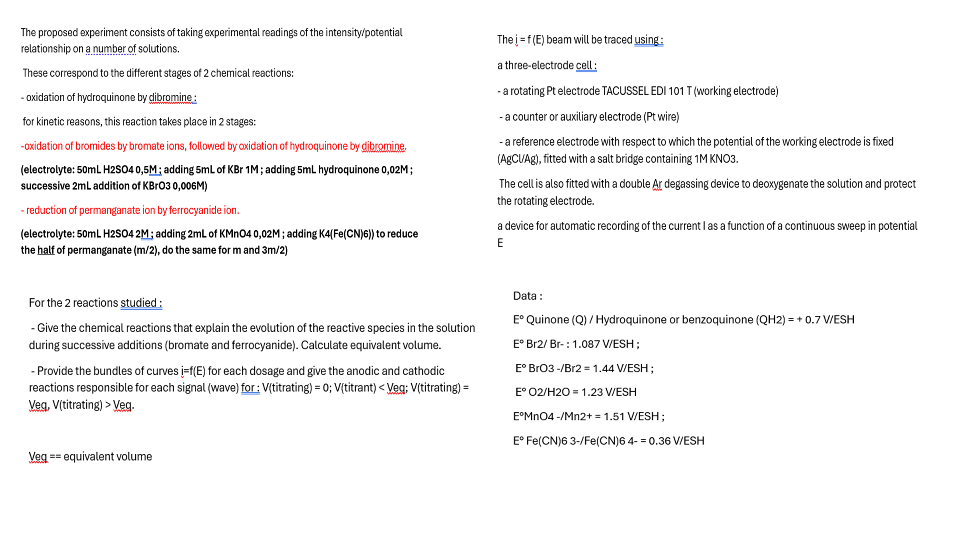 Solved Can you help me solving this electrochemistry problem | Chegg.com