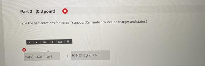 Solved 02 Question (1 point) A voltaic cell with a basic | Chegg.com