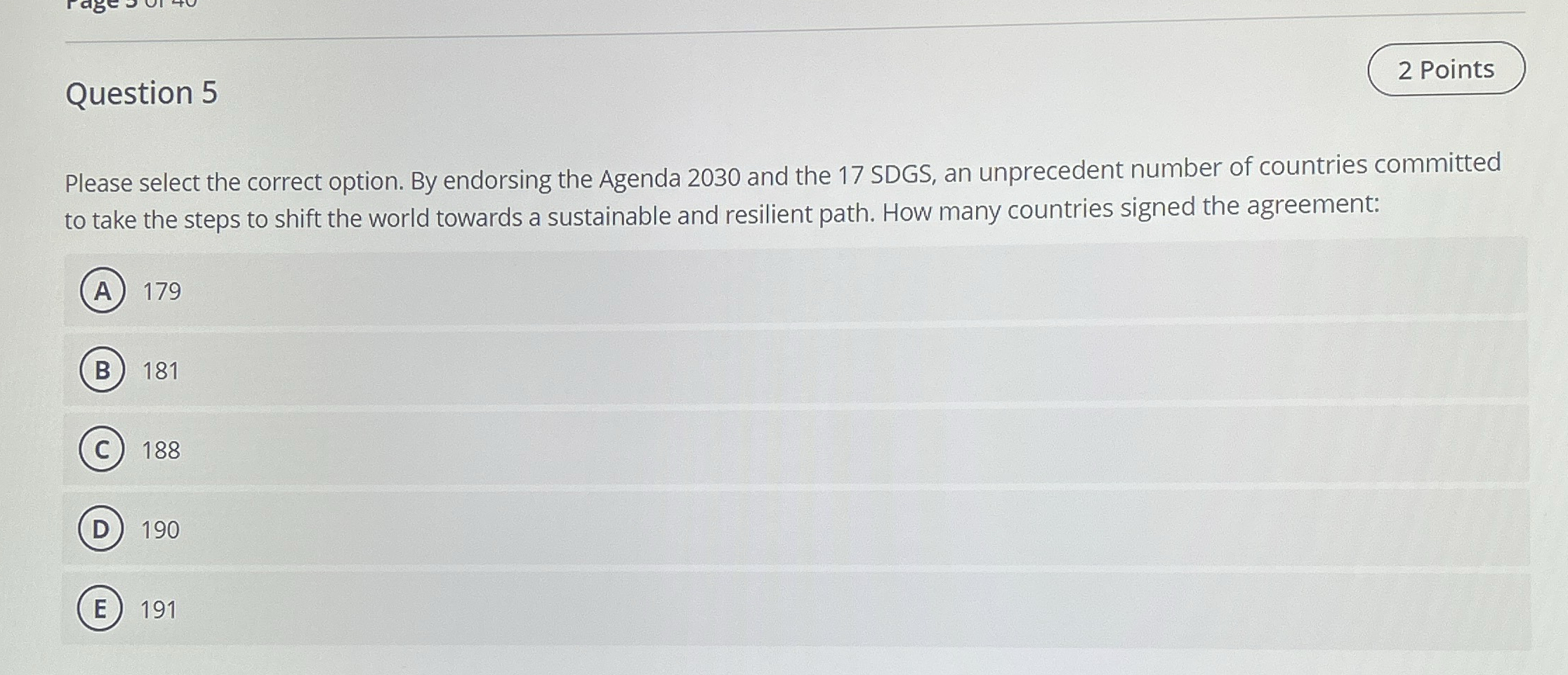 Solved Question 52 ﻿PointsPlease select the correct option. | Chegg.com