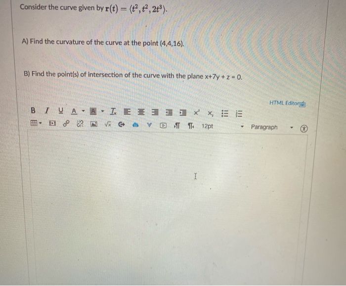 Solved Parametrize the curve of intersection of the surfaces | Chegg.com