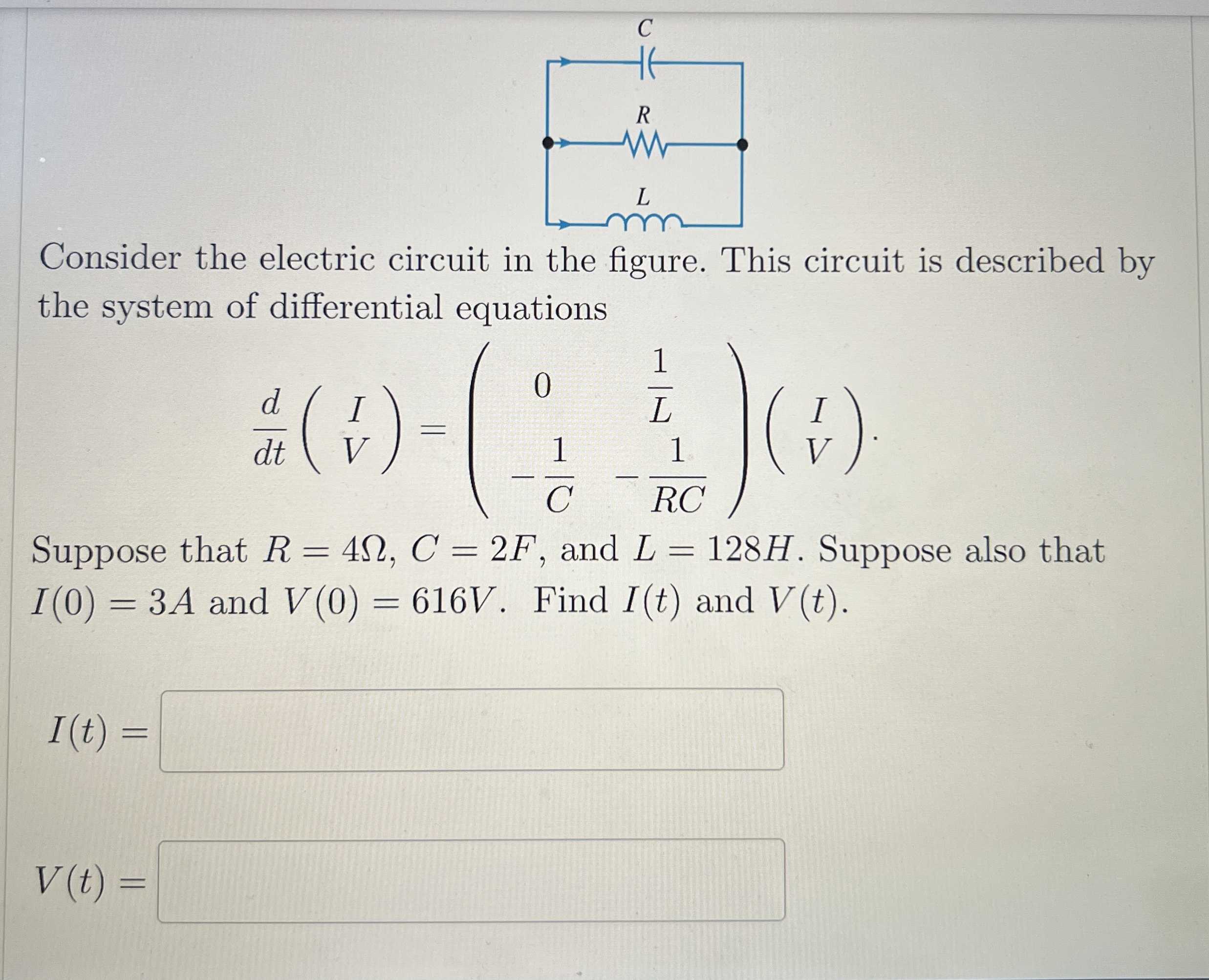 Solved Consider the electric circuit in the figure. This | Chegg.com