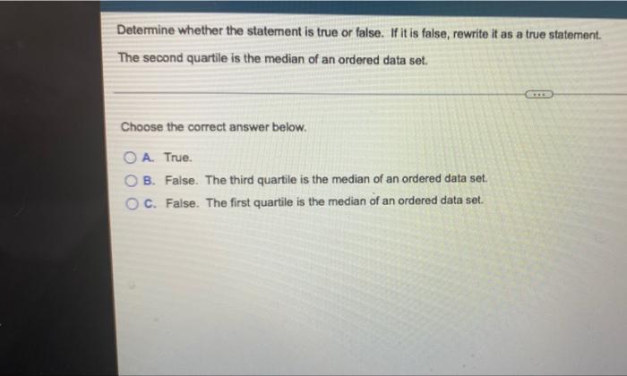 Solved Determine whether the statement is true or false. If | Chegg.com