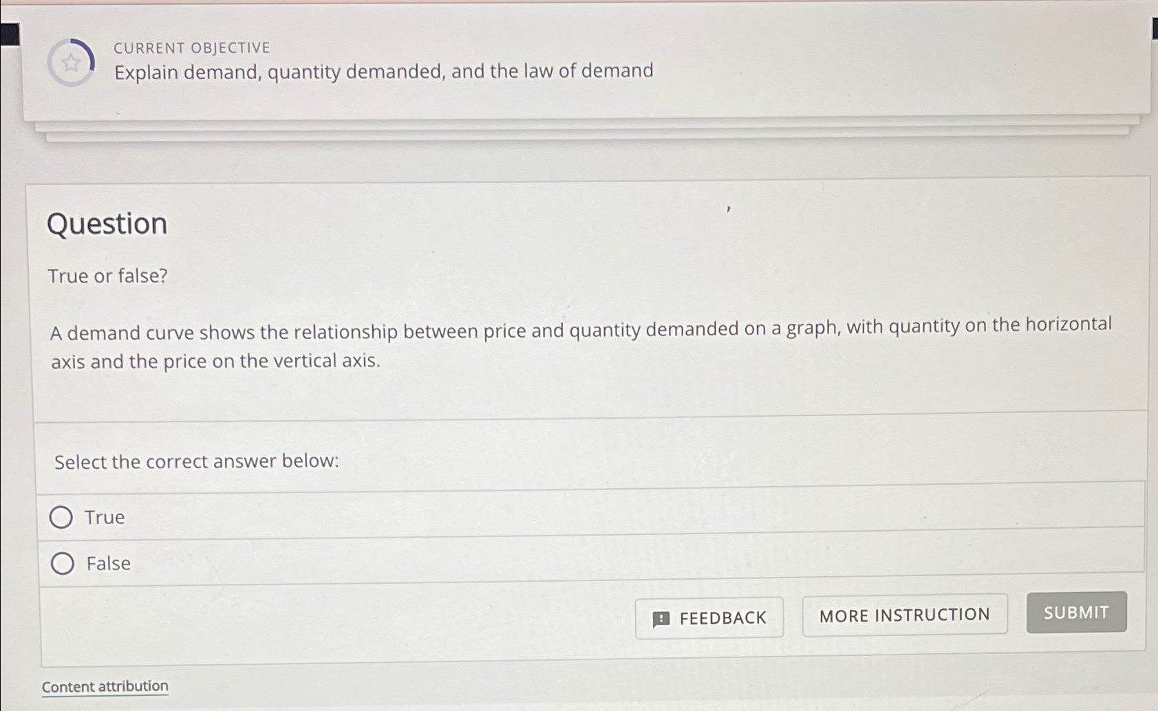 Solved CURRENT OBJECTIVEExplain demand, quantity demanded, | Chegg.com