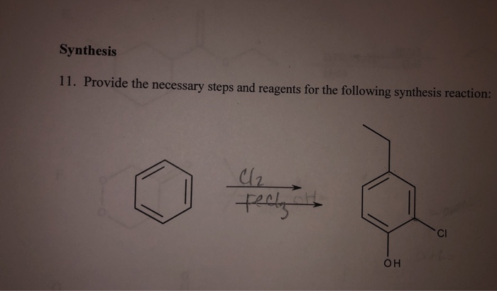 Solved Synthesis 11. Provide the necessary steps and | Chegg.com