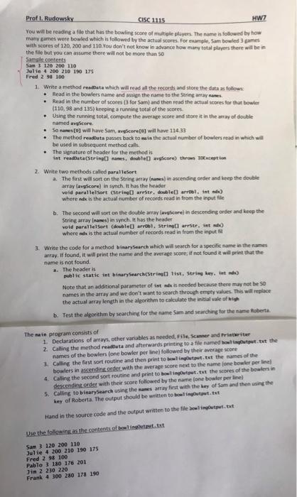 Solved Prof. Rudowsky CISC 1115 HWZ You will be reading a | Chegg.com