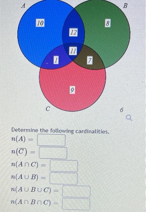 Solved Determine the following cardinalities. | Chegg.com