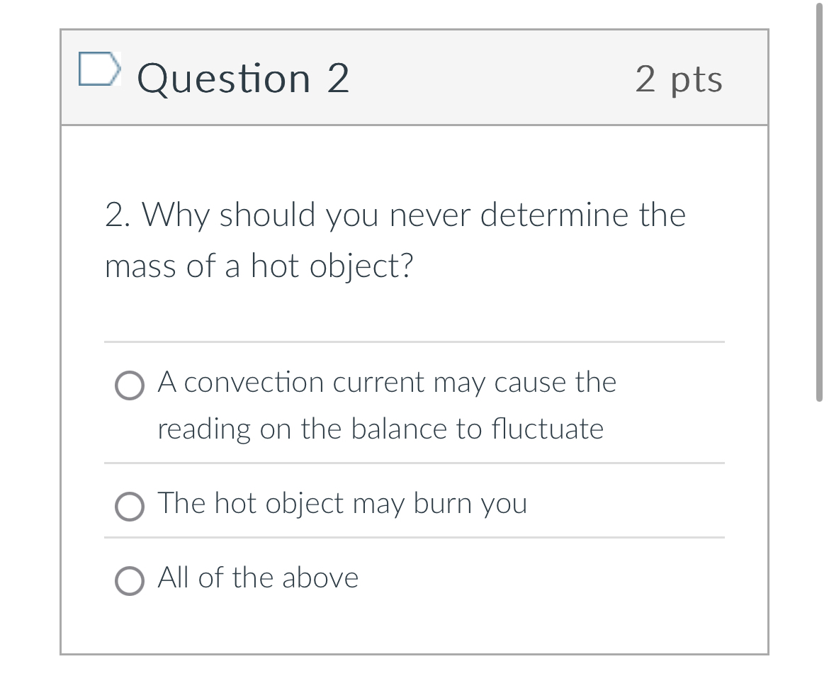 Solved Question 22 ﻿ptsWhy should you never determine | Chegg.com