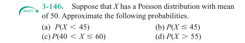 Solved 3-146. ﻿Suppose that x ﻿has a Poisson distribution | Chegg.com