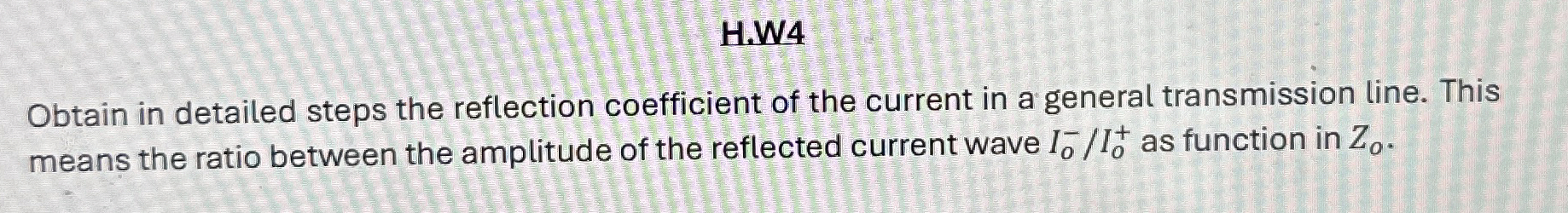 Solved H.W4Obtain in detailed steps the reflection | Chegg.com