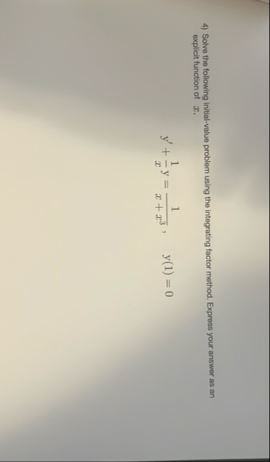 Solved Solve the following initial-value problem using the | Chegg.com