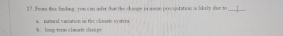 Solved From this finding, you can infer that the change in | Chegg.com