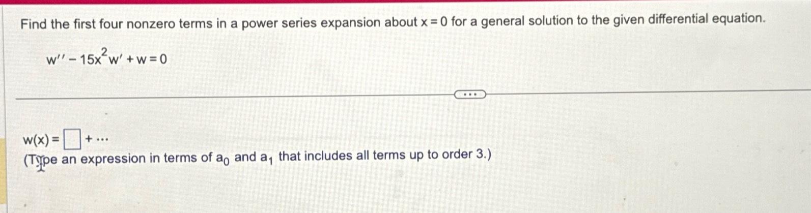 Solved Need help please 2. ﻿Find the first four nonzero | Chegg.com