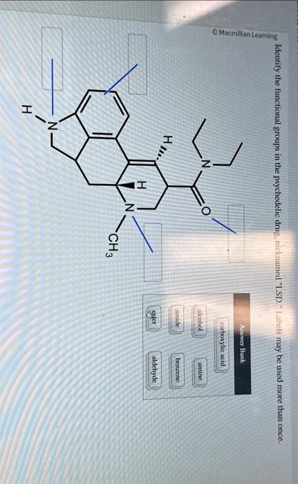 Solved Identify the functional groups in the psychedelic | Chegg.com