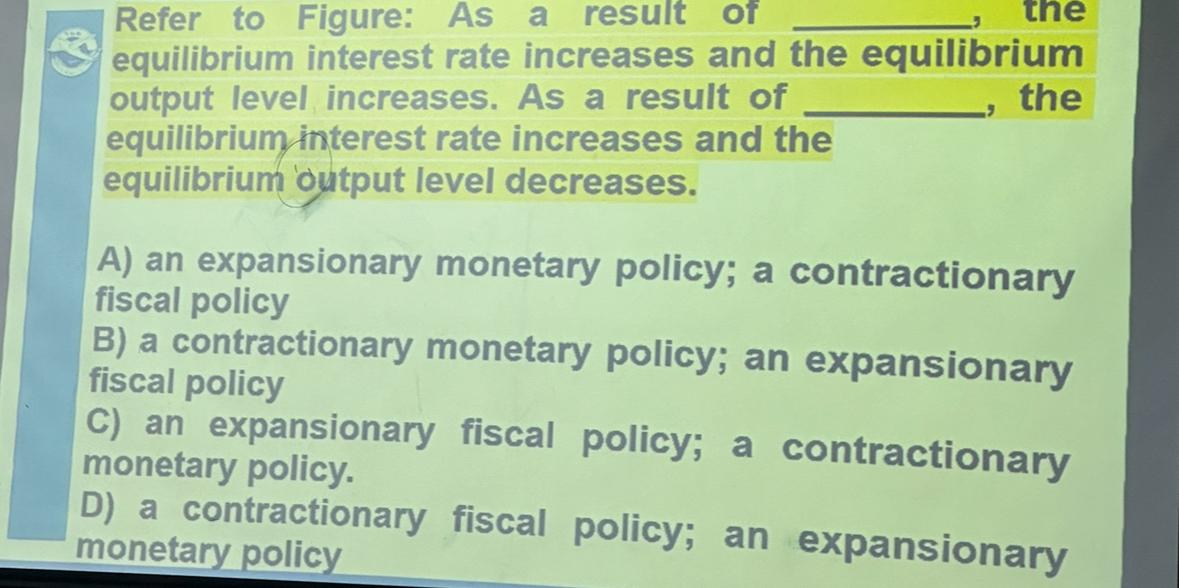 Solved Refer to Figure: As a result of equilibrium interest | Chegg.com