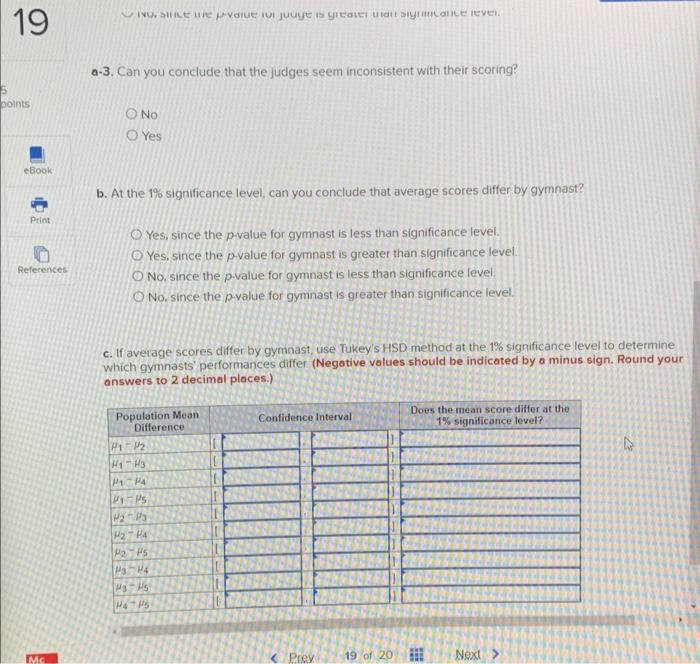 Solved At a gymnastics meet, three judges evaluate the | Chegg.com