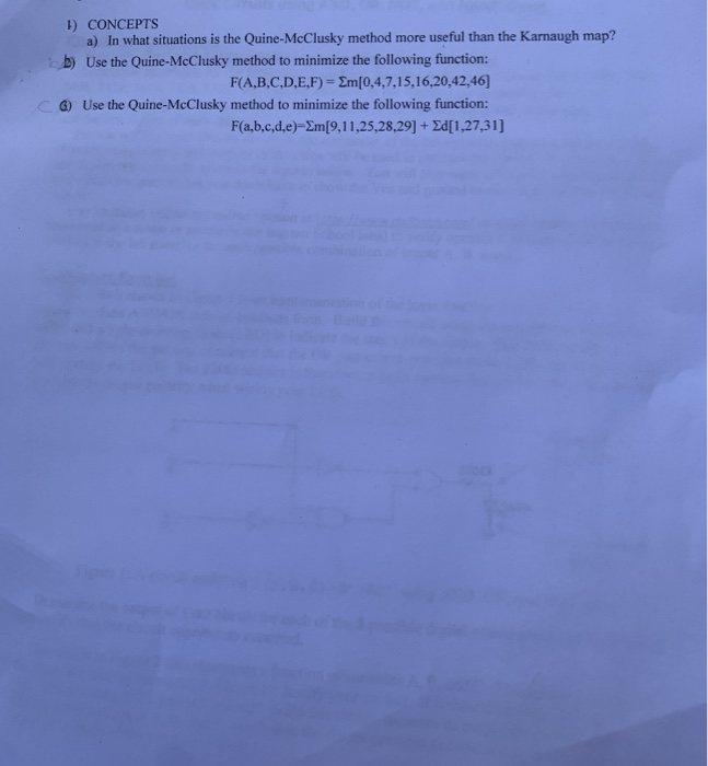 Solved 1) CONCEPTS a) In what situations is the | Chegg.com