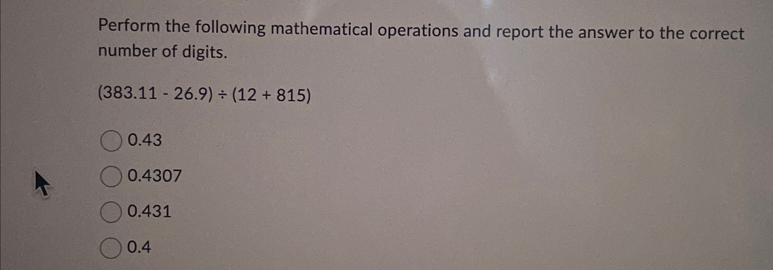 Solved Perform the following mathematical operations and | Chegg.com