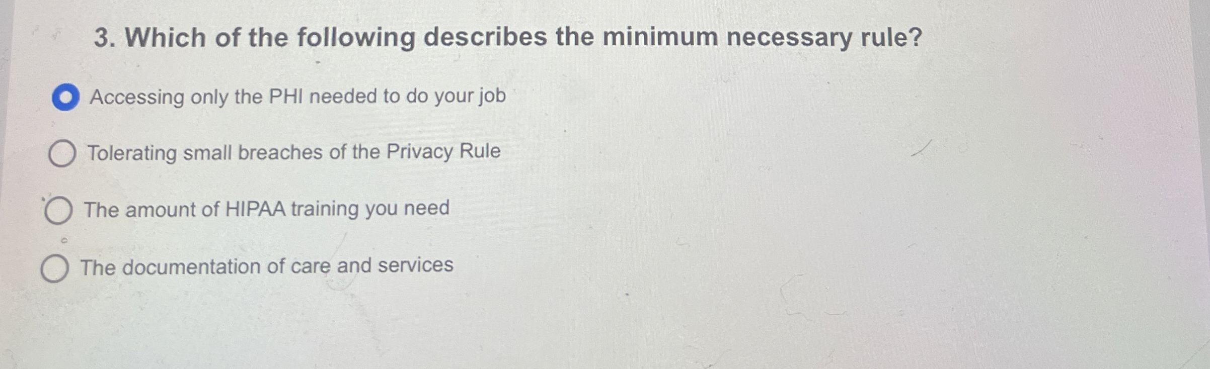 Which of the following describes the minimum | Chegg.com