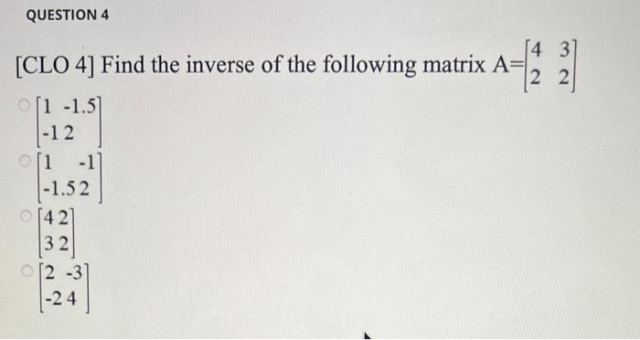 Solved Using matrix operations, solve the system of linear | Chegg.com