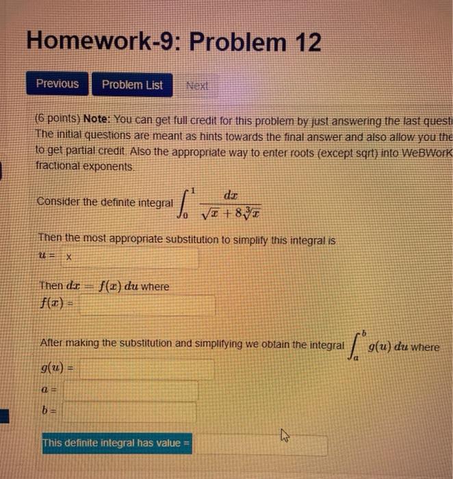 Solved Homework-9: Problem 12 Previous Problem List (6 | Chegg.com Solved Homework-9: Problem 12 Previous Problem List (6 | Chegg.com