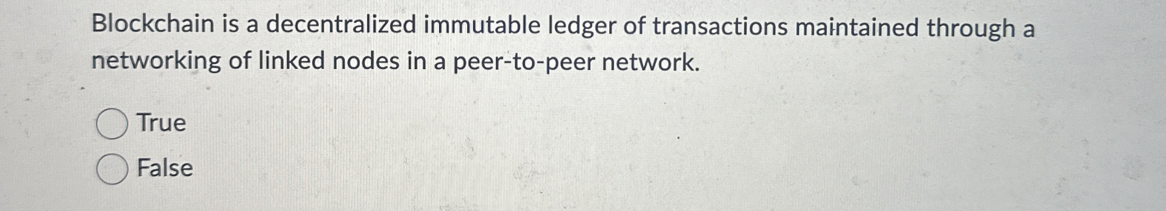 Solved Blockchain is a decentralized immutable ledger of | Chegg.com
