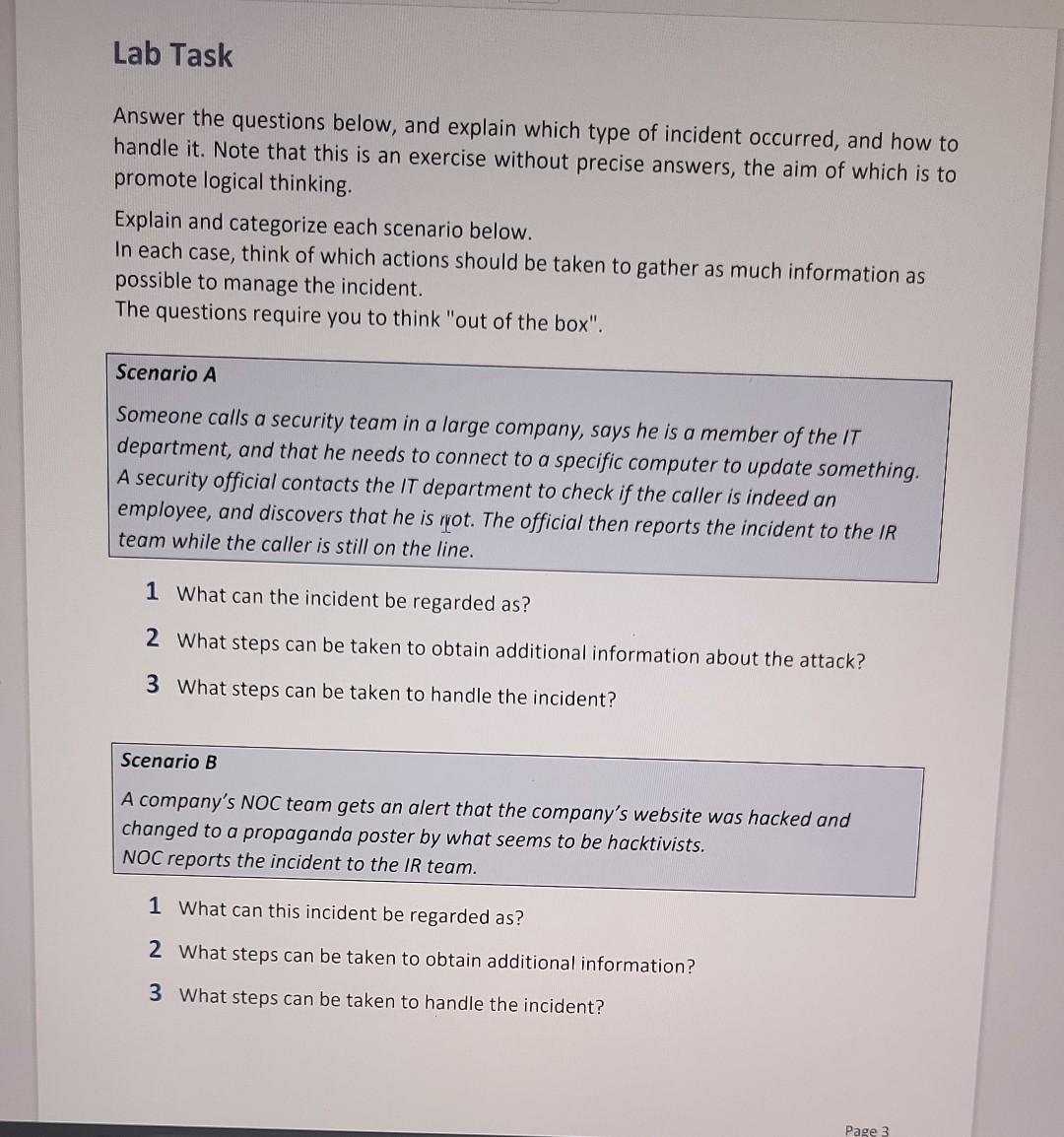 Solved Lab Task Answer the questions below, and explain | Chegg.com