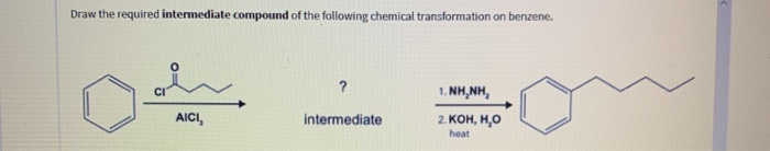 Solved draw the starting material, intermediate, and | Chegg.com
