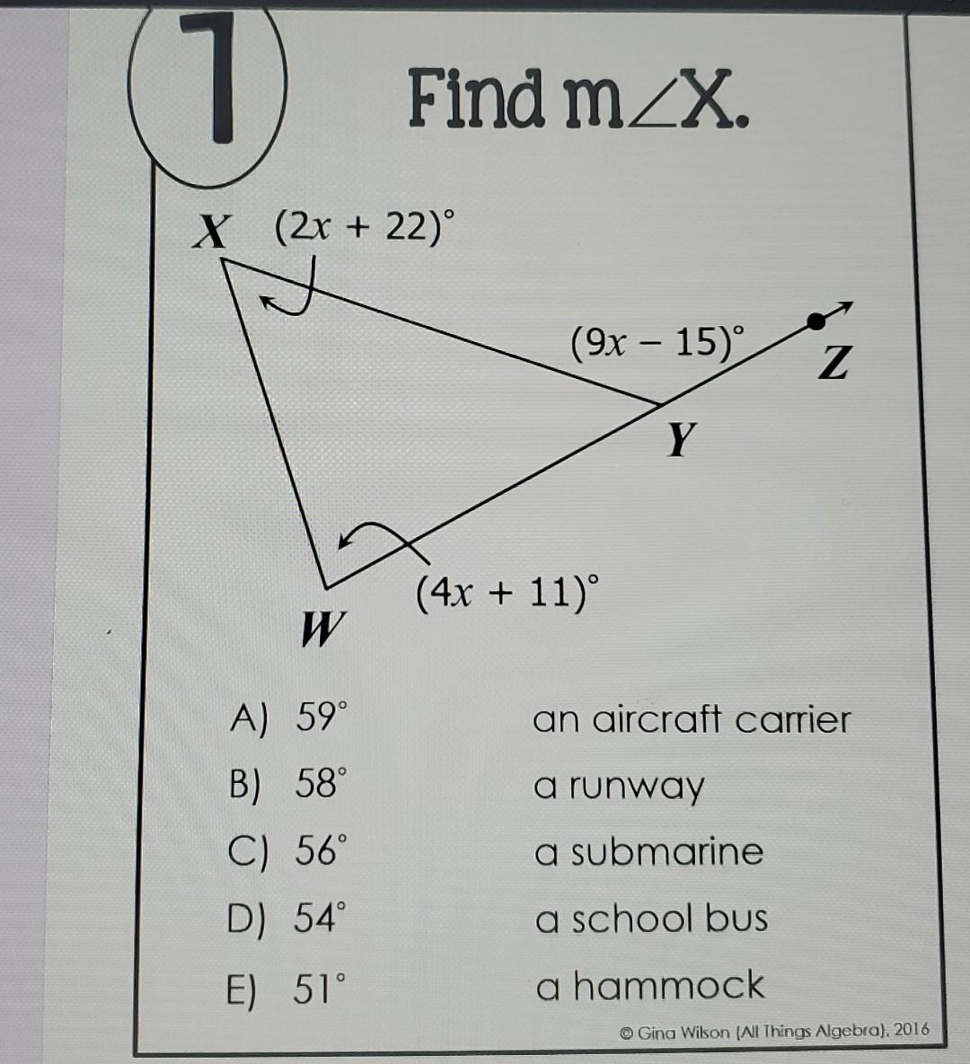 Solved Find m∠X. | Chegg.com