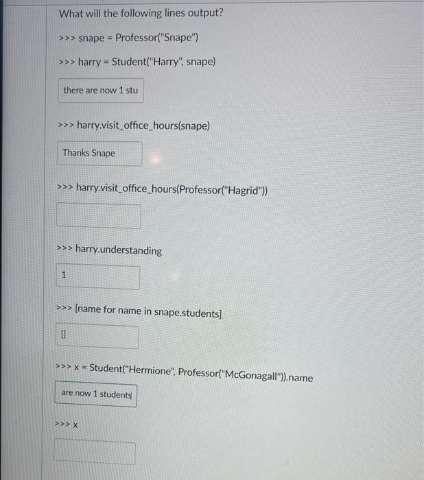 Solved Classes - Below we have defined the classes Professor | Chegg.com