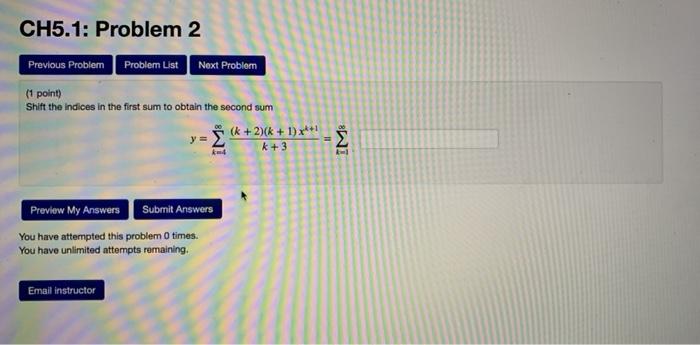 Solved CH5.1: Problem 2 Previous Problem Problem List Next | Chegg.com