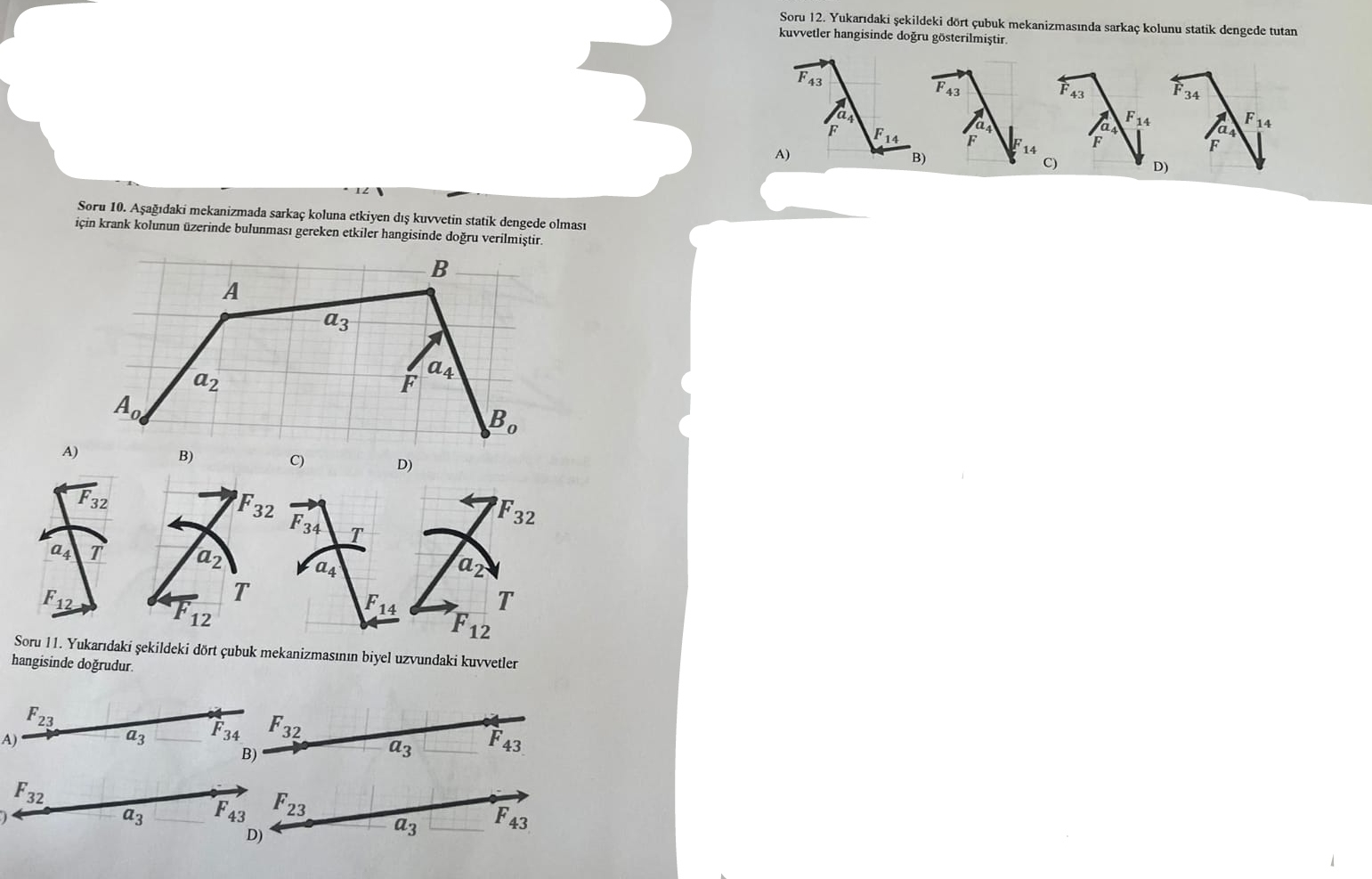Machine Dynamics ,,,, ﻿Draw three body diagram of | Chegg.com