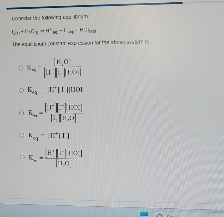 Solved Consider the following | Chegg.com