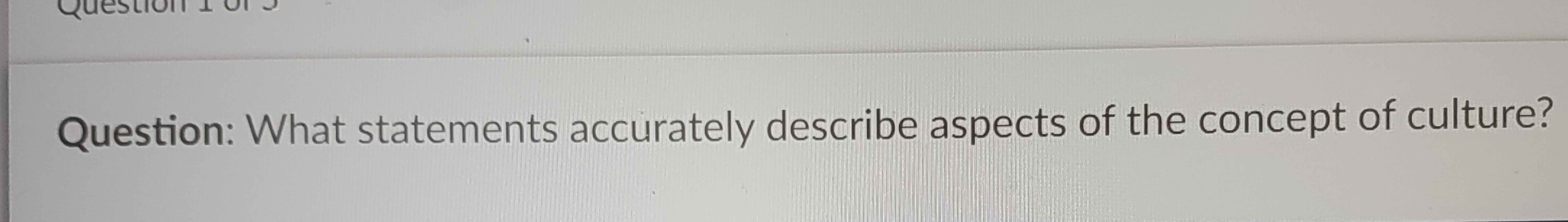 Solved Question: What statements accurately describe aspects | Chegg.com Solved Question: What statements accurately describe aspects | Chegg.com